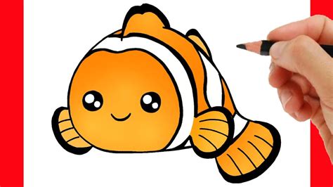 How To Draw A Cute Fish How To Draw Nemo Youtube