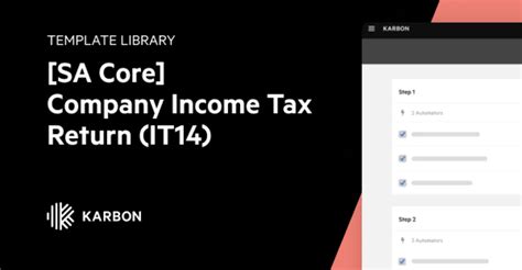 [sa Core] Company Income Tax Return It14 Karbon Template Library