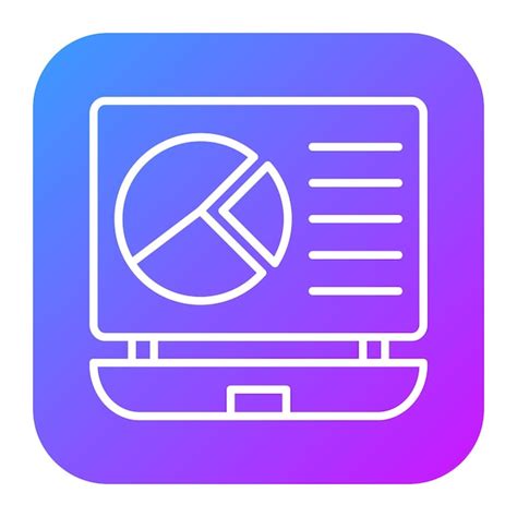 Premium Vector Online Pie Chart Vector Illustration