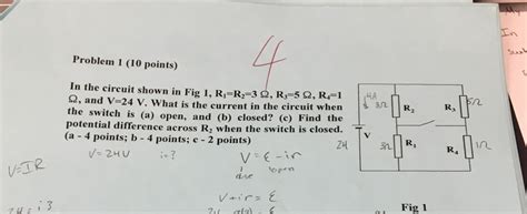 solved problem 1 10 points Γβη r in the circuit shown in
