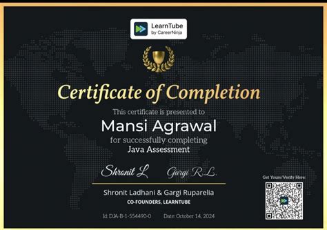 Mansi Agrawal On Linkedin Java Certification Learntube