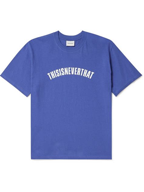 Thisisneverthat New Arc Logo Print Cotton Jersey T Shirt Purple