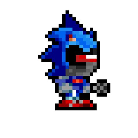 Pixilart Chibi Mecha Sonic Fnf By Thecaptain85