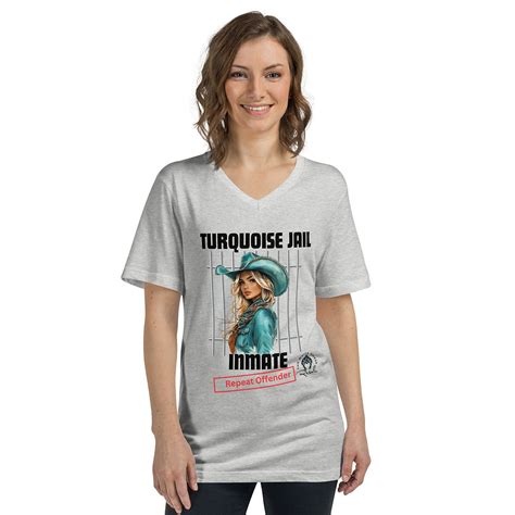 Unisex Short Sleeve V Neck T Shirt White Horse Resale