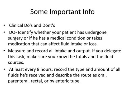 intake and output calculations in nursing pptx