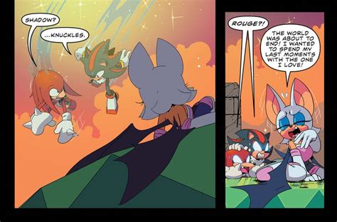 Rouge Shadow And Knuckles Idw Publishing Rouge The Bat Comic Panels