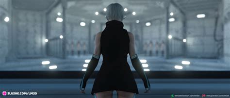 Rule 34 2021 3d Back View Black Dress Clone Clones Depth Of Field