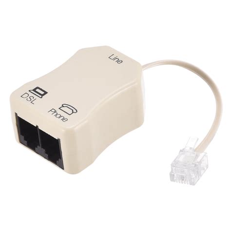 Uxcell Inline Dsl Splitter Filter Phone Line Coupler For Telephone