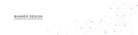 연결된 점 들과 라인의 기하학적 추상 배경와 웹사이트 헤더 또는 배너 디자인 총 배경 및 텍스트 위한 공간 벡터 일러스트 0명에 대한 스톡 벡터 아트 및 기타 이미지