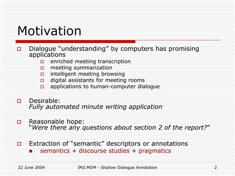 Ppt Shallow Dialogue Processing Using Machine Learning Algorithms Or Not Powerpoint