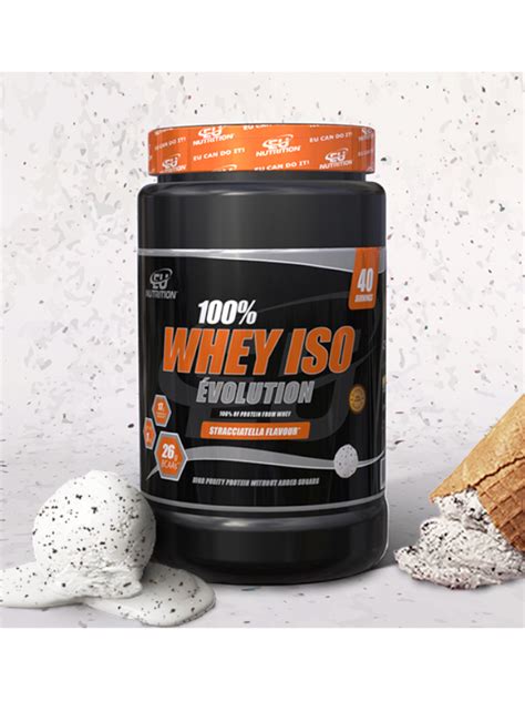 100 Whey Isolate Évolution Stracciatella 1kg Eu Nutrition