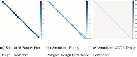 Heat Maps Of The Covariance Structure For Various Designs Gcta