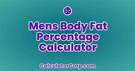 Mens Body Fat Percentage Calculator
