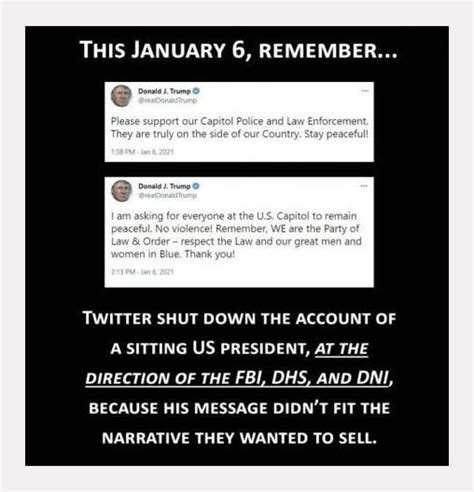 Remember That Twitter Shut Down The Account Of A Sitting Us President