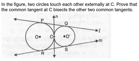 in the given figure two circles touch each other at c and ab is a