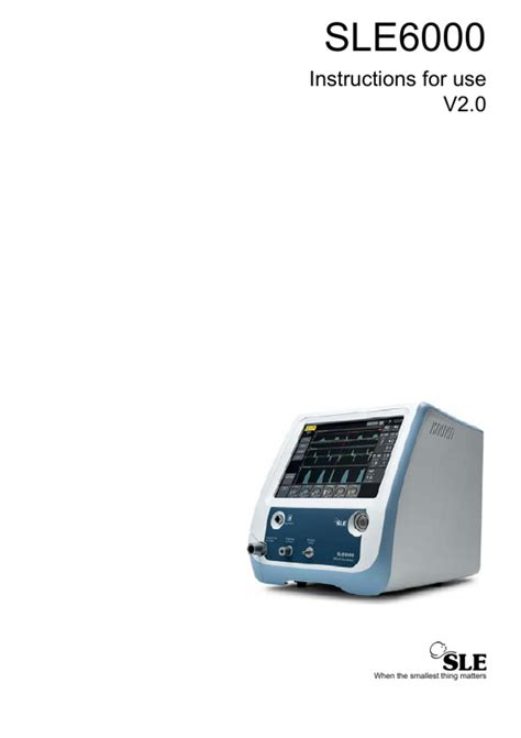 Sle6000 Instructions For Use Rev 2 Pdf Download