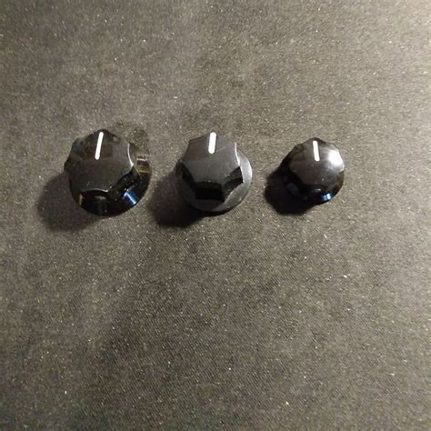 Jazz Bass Knobs Black Reverb