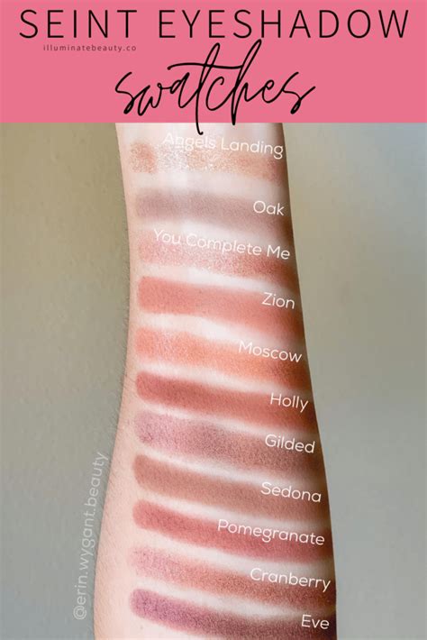 Seint Eyeshadow Swatches Guide Find Your Perfect Shades Over 40