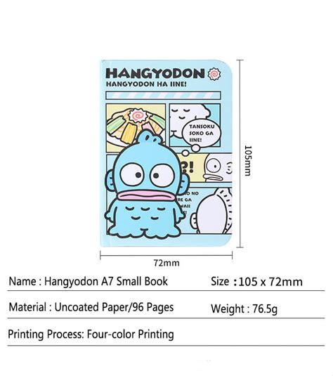 Hangyodon A7 Small Book Hardcover Blank Notepad Toki Finds