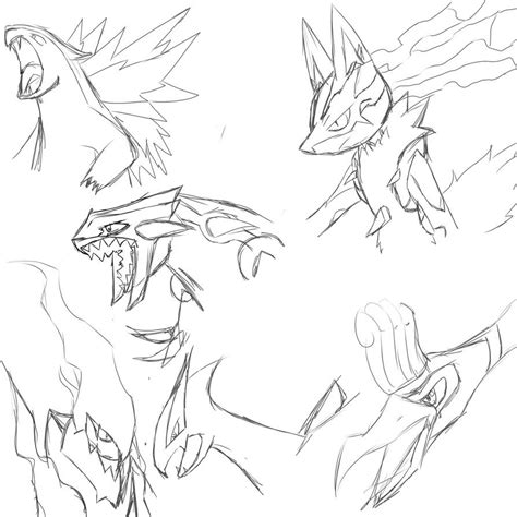 Pokemon Sketches By Waffleexpresstrain On Deviantart