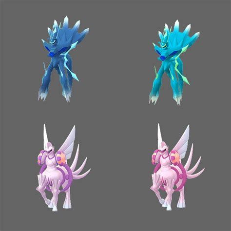 Shiny Origin Dialga And Palkia Comparison R Thesilphroad
