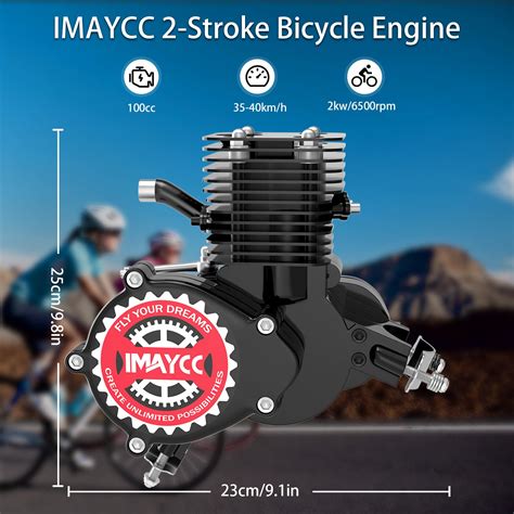 Imaycc Bike Motor Kit 100cc Motorized Bike Kit 2 Stroke
