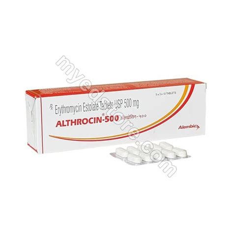 Althrocin 500mg Erythromycin My Ed Store