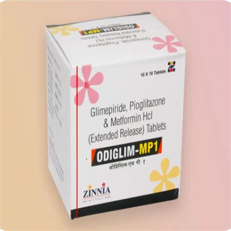 Glimepiride Pioglitazone And Metformin Hcl Extended Release Tablets At Best Price In Bengaluru