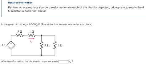 solved required informationperform an appropriate source