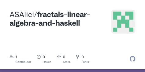 Github Asalicifractals Linear Algebra And Haskell