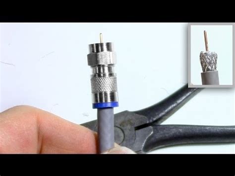 How To Install Coax Cable End Connector Fittings