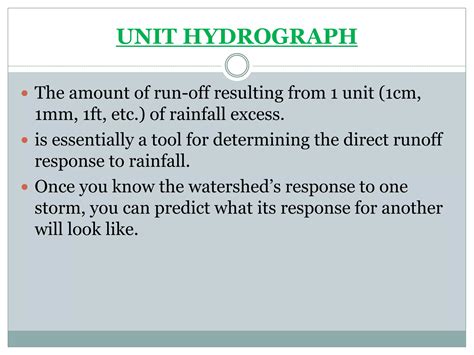 Unit Hydrograph Pptx