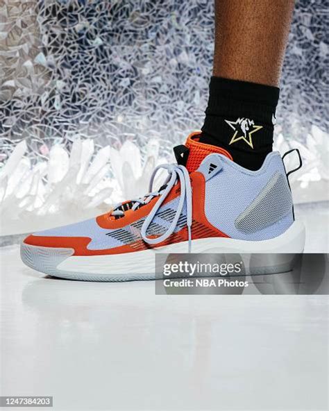 The Sneakers Worn By Evan Mobley Of The Cleveland Cavaliers During