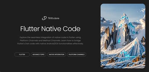Integrating Native Code In Flutter A Guide
