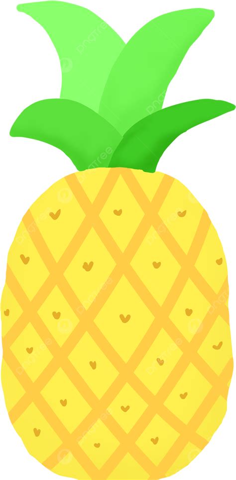 أناناس فاكهة الأصفر كرتون اناناس Png وملف Psd للتحميل مجانا