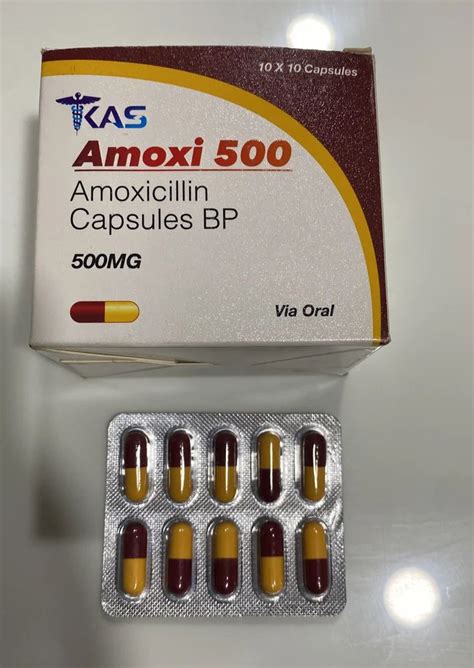 Amoxicillin Trihydrate Capsules 500 Mg At ₹ 180box In Surat Id 2856762496662