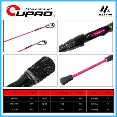 Eupro Sakura Solid Rod Jigging Spinning Fishing Rod Joran Pancing