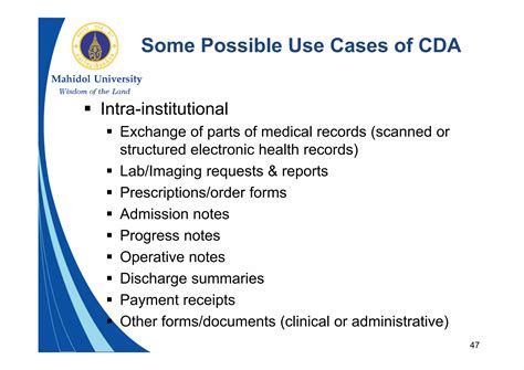 hl7 and hl7 cda the implementation of thailand s healthcare messaging