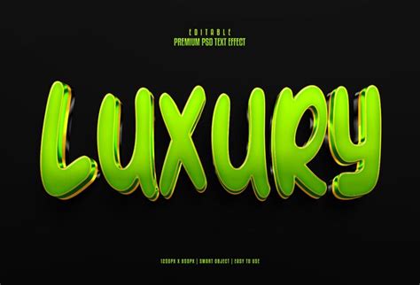 Premium Psd Luxury 3d Editable Premium Psd Text Effect
