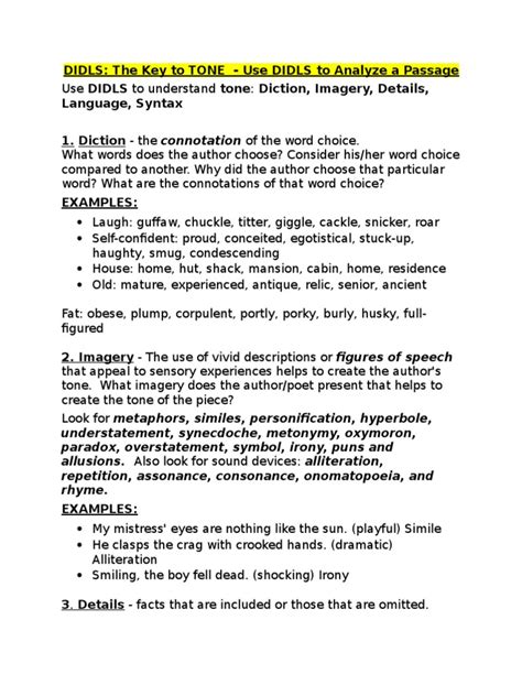 Didls A Cheat Sheet Pdf Sentence Linguistics Phrase