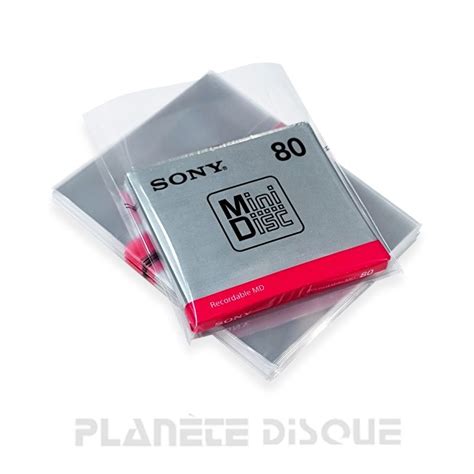 50 Pochettes Protection Boîtier Minidisc Refermables Pp