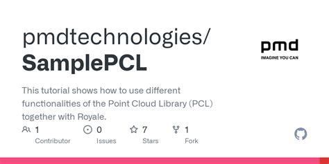 Github Pmdtechnologiessamplepcl This Tutorial Shows How To Use Different Functionalities Of