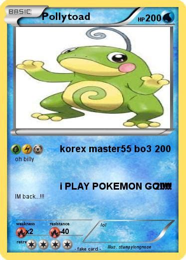 Pokémon Pollytoad Korex Master55 Bo3 My Pokemon Card