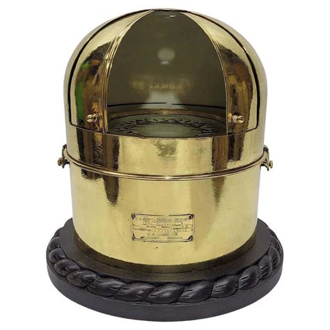 Brass Us Navy Boat Binnacle At 1stdibs