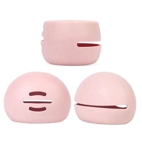 High Quality Portable Khaki Silicone Makeup Sponge Case Stand Food