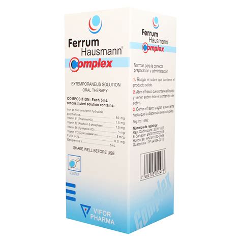 Comprar Ferrum Hausmann Vifor 50mg 150 Ml Jarabe Walmart Salvador Walmart Salvador