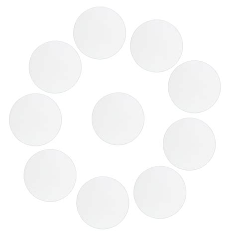 10 Pieces Thick Round Flat Clock Crystal Mineral G Grandado