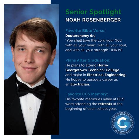 🎓 Congratulations Noah 🎓 Conway Christian School