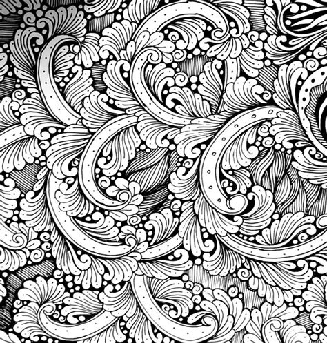 Intricate Black And White Zentangle Pattern