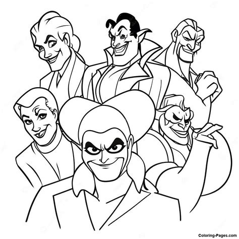 Disney Villains Coloring Page Coloring